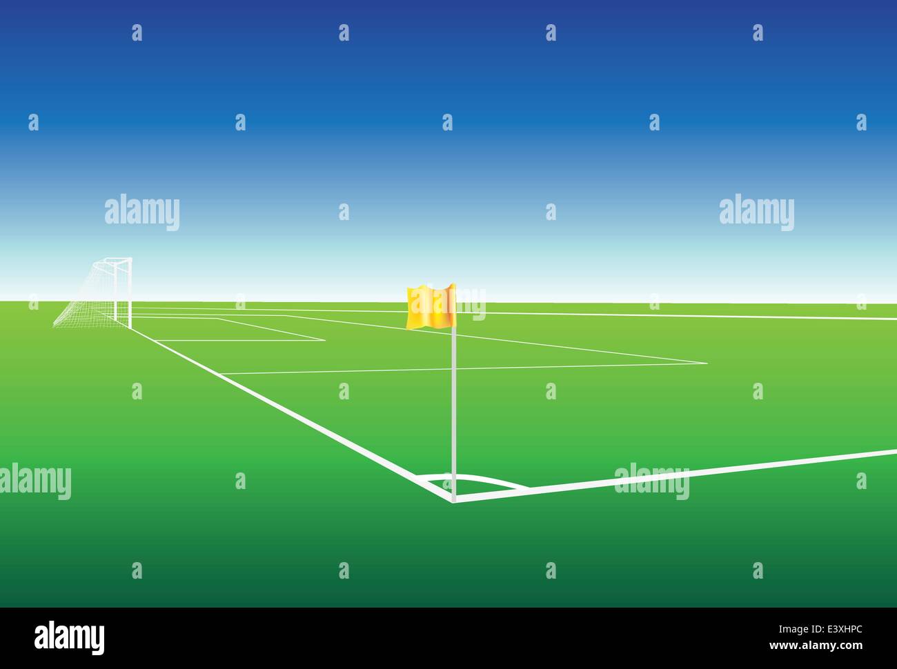 Illustration of a football pitch corner flag Stock Vector Image & Art ...