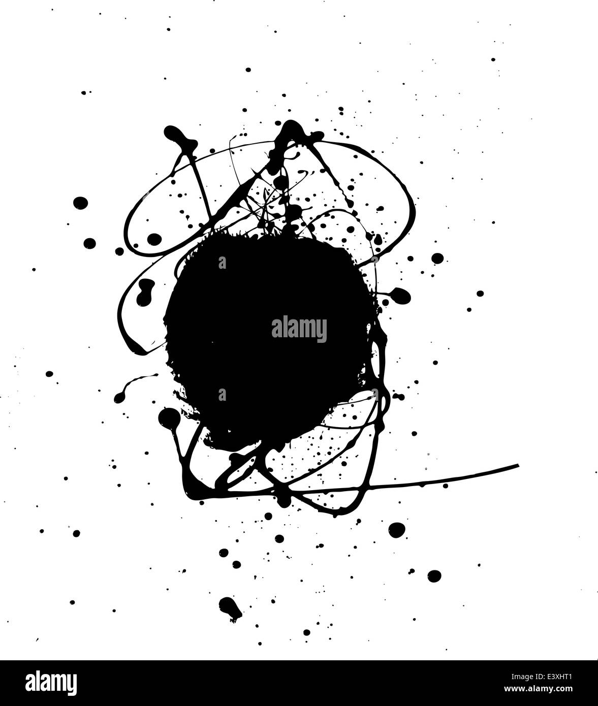 Black paint splash hi-res stock photography and images - Alamy