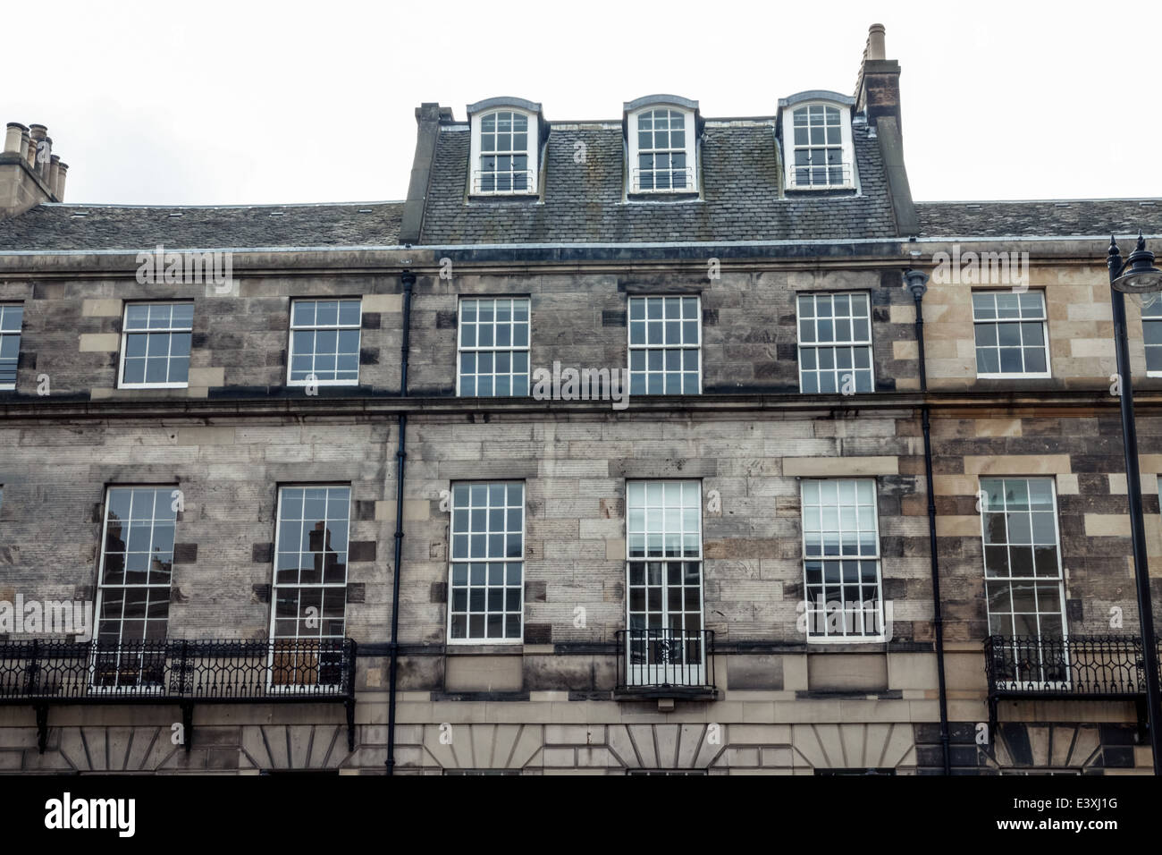 Traditional Georgian architecture of Edinburgh's New Town Stock Photo ...
