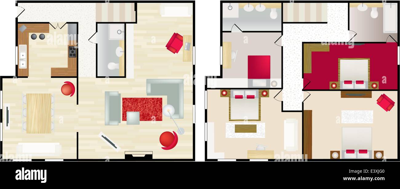 Aerial View Of Homes Clipart