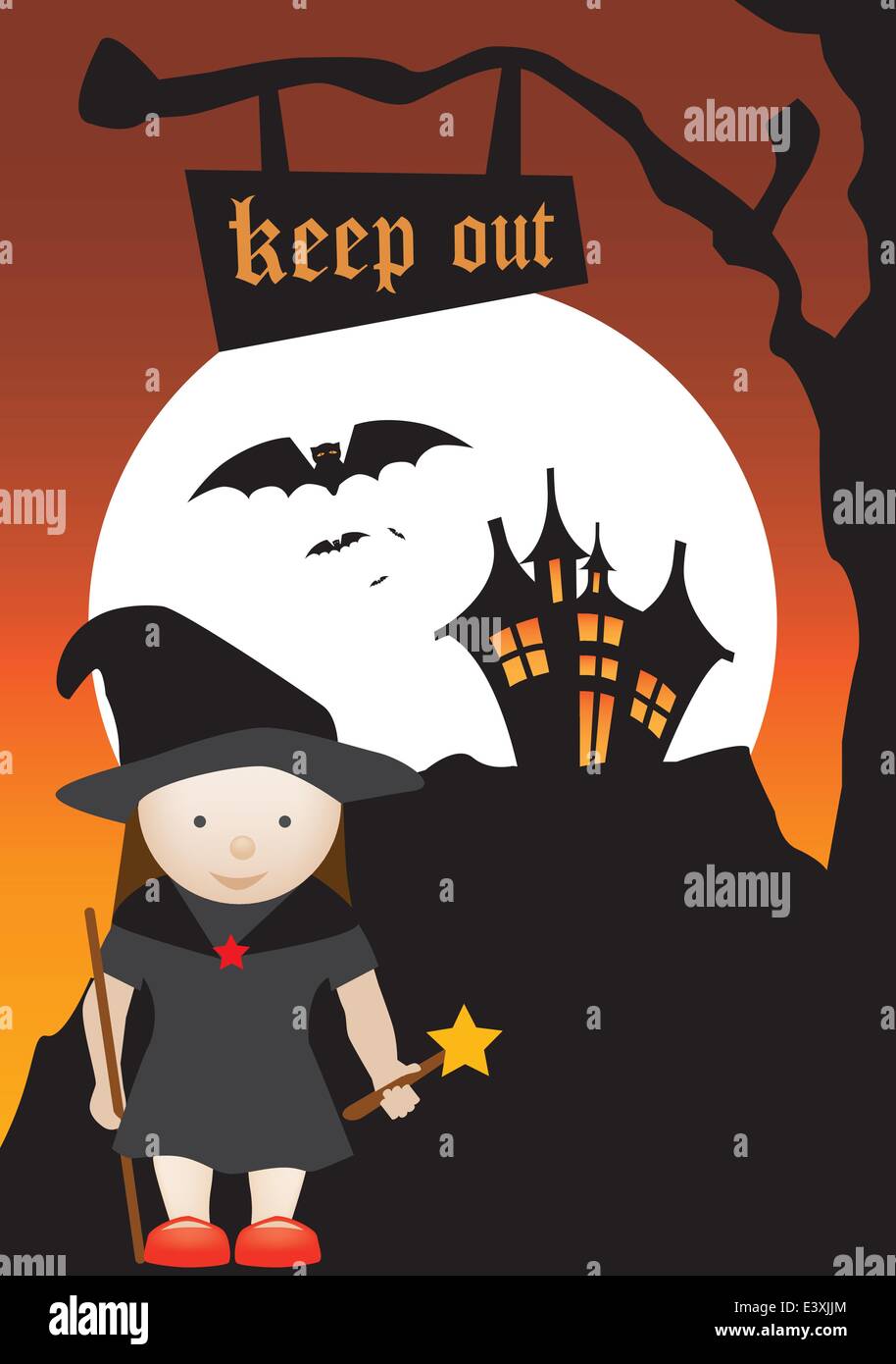 Cartoon witch house Stock Vector Images - Alamy