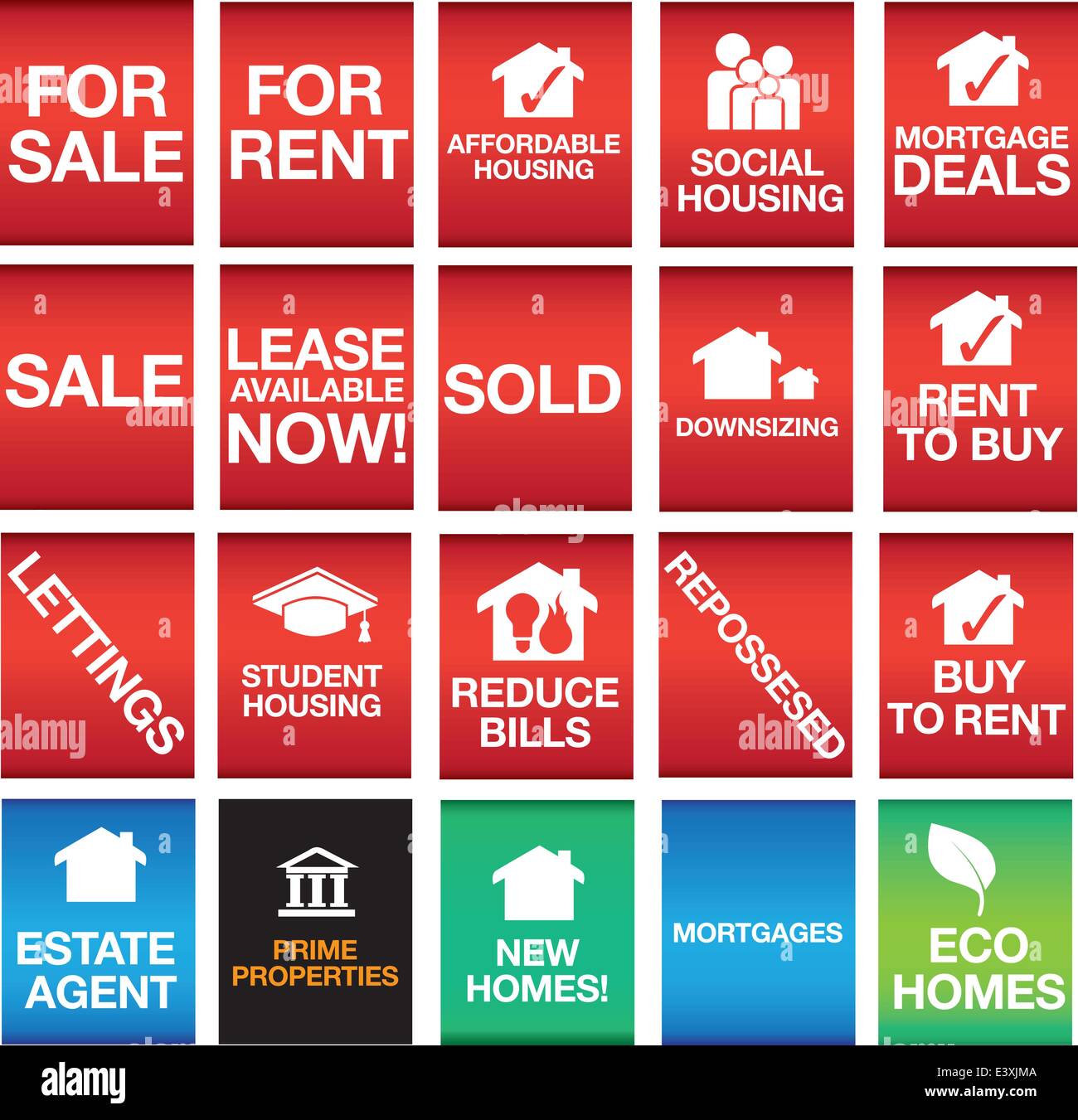 Affordable housing Stock Vector Images - Alamy