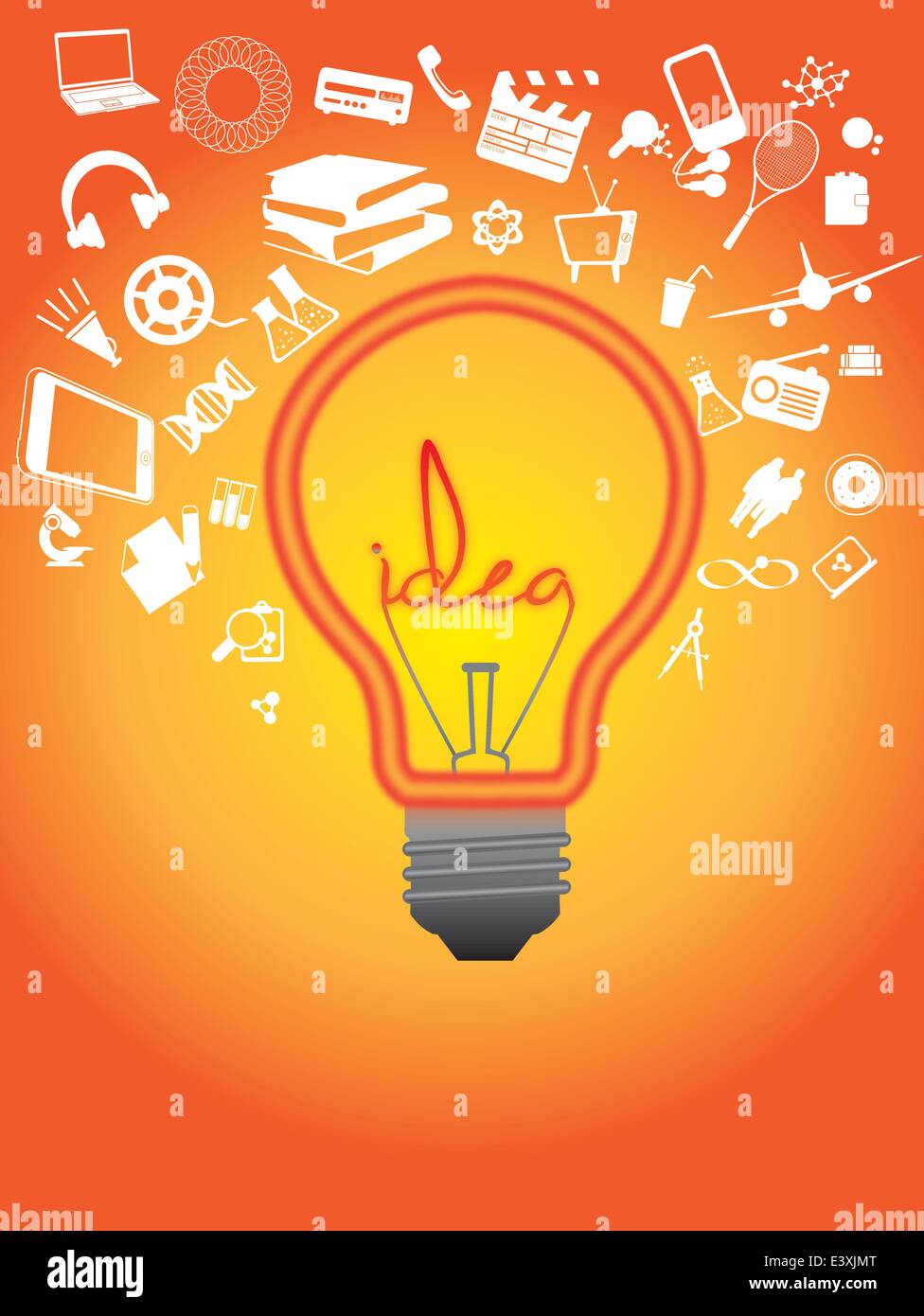 DIFFERENT ITEMS TO REPRESENT HAVING A HUGE AMOUNT OF DIFFERENT IDEAS ...