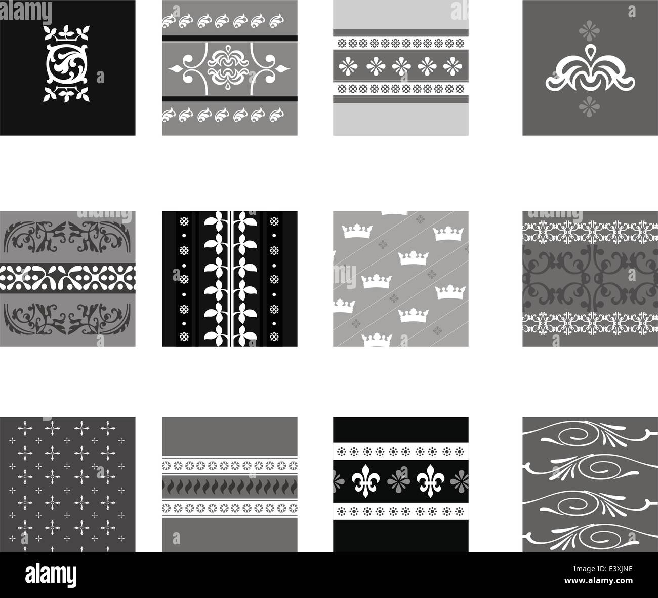 Black and ahite Stock Vector Images - Alamy