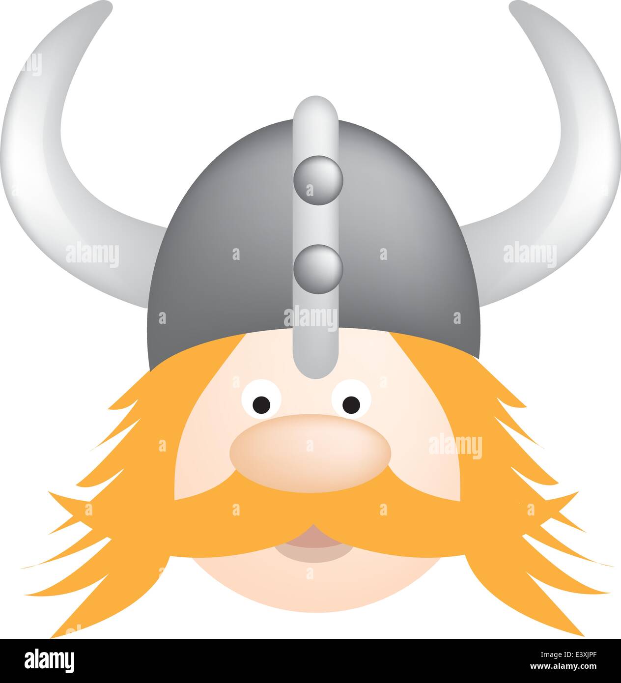 Cartoon illustration of a fun viking in helmut Stock Vector Image & Art ...