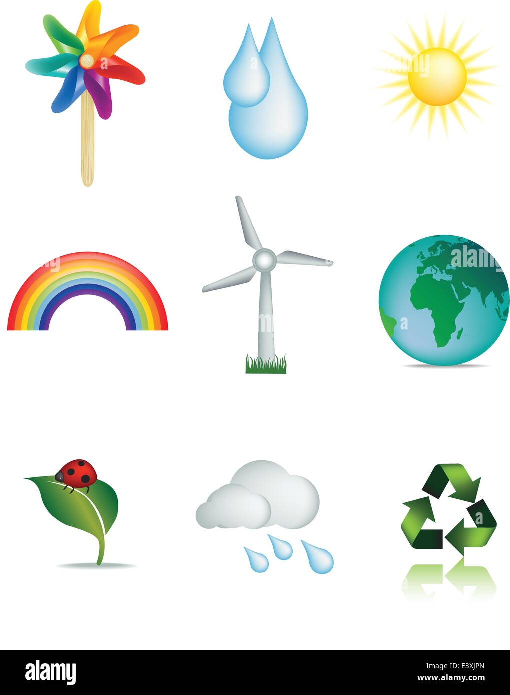 Windy rain Stock Vector Images - Alamy