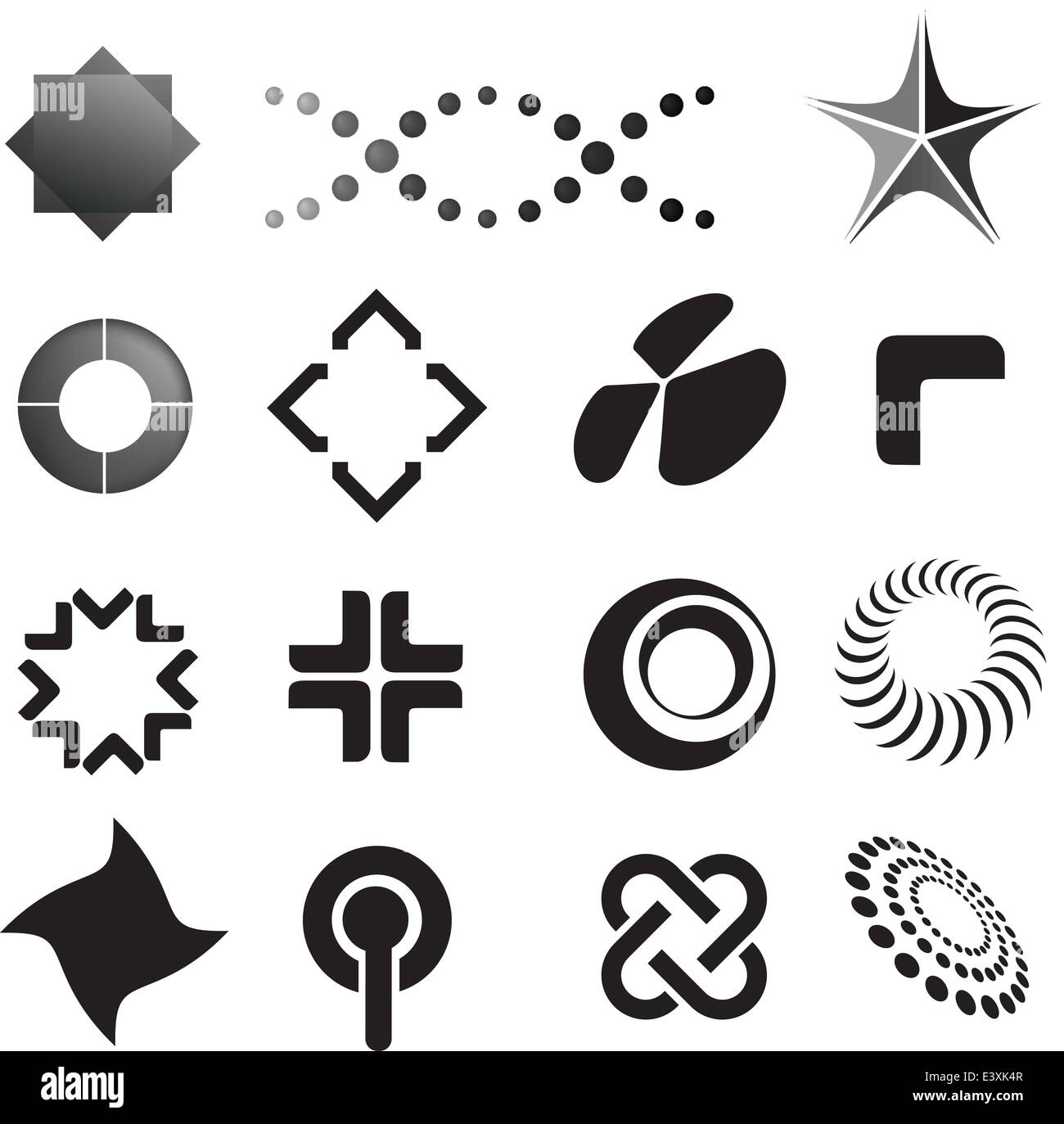 selection of logo icons in a modern line style Stock Vector Image & Art ...