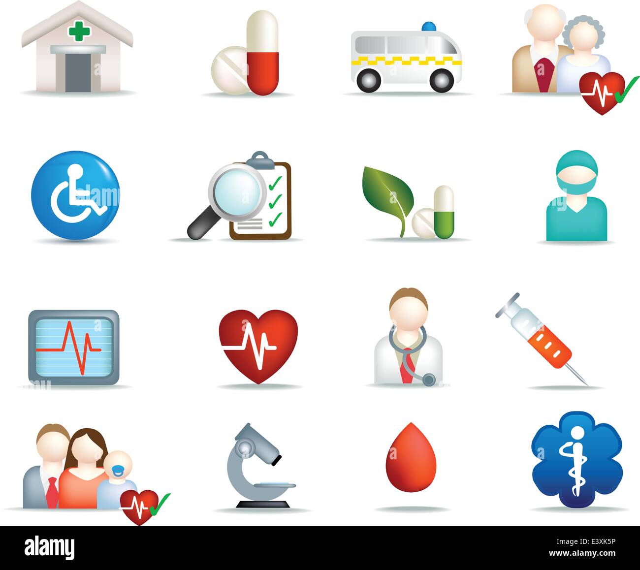 medical and hospital symbols and icons Stock Vector Image & Art - Alamy