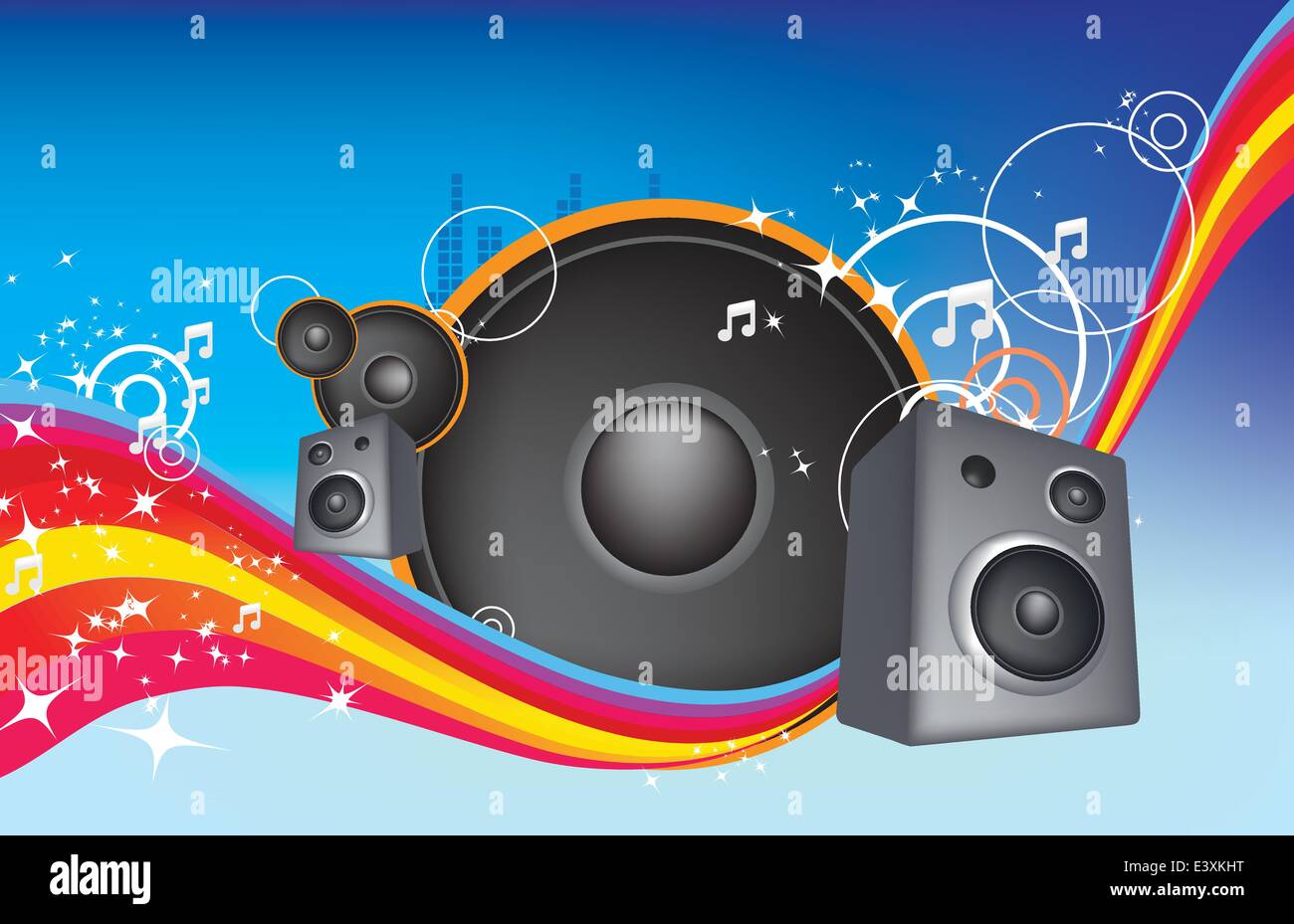 Musical rainbow Stock Vector Images - Alamy