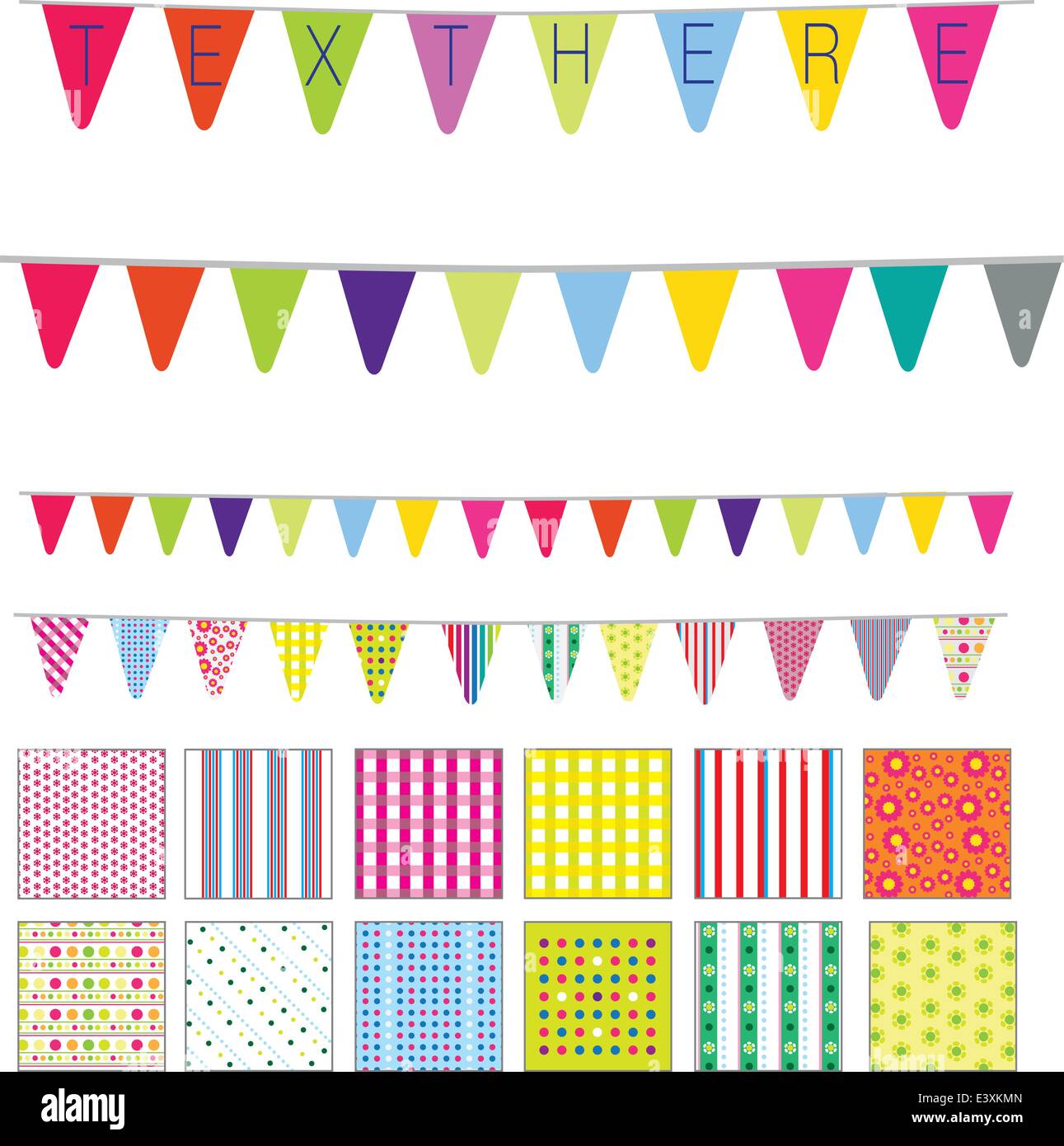 Vintage style bunting Stock Vector Images - Alamy