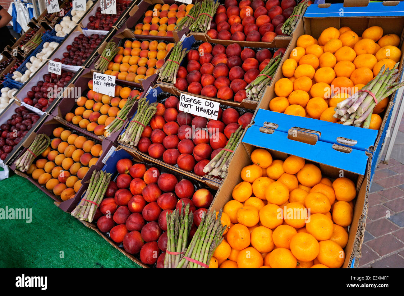 Fruit & vegetable market stall Worthing West Sussex UK Stock Photo - Alamy