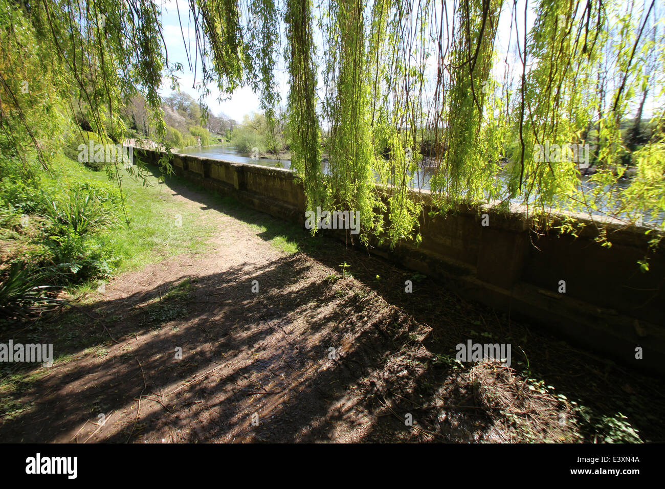 The Weir Garden Stock Photo - Alamy