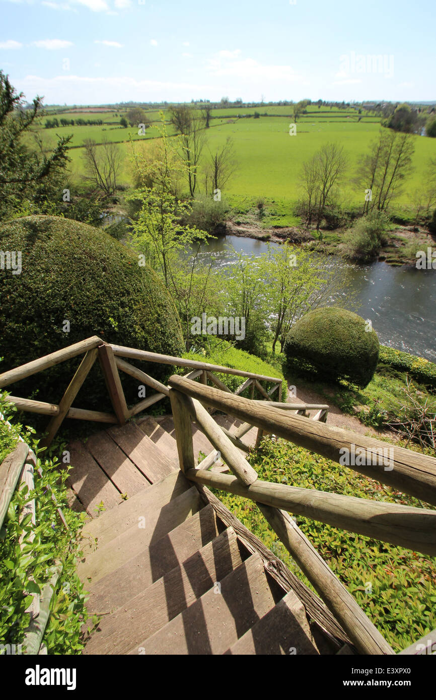 The Weir Garden Stock Photo - Alamy