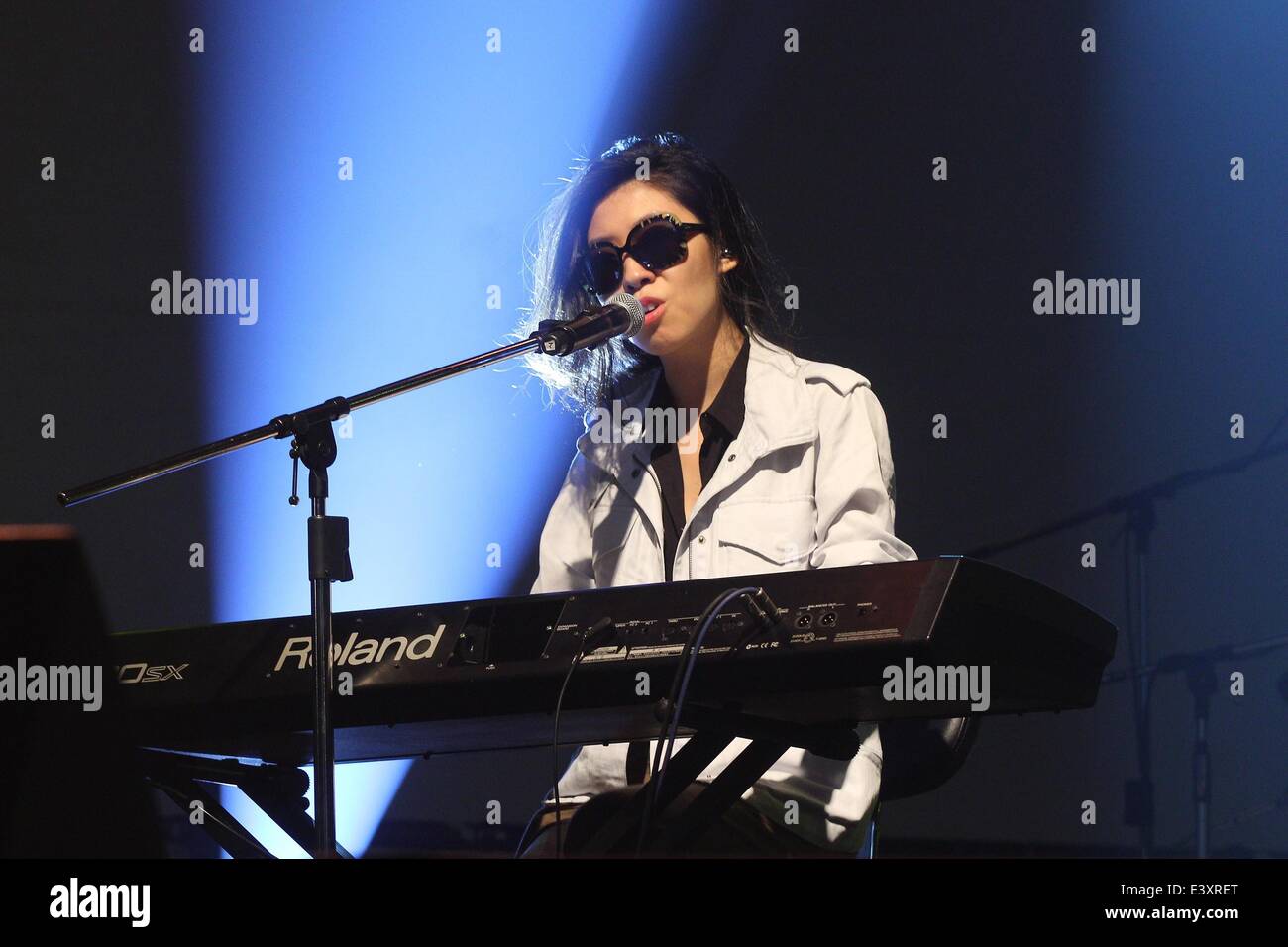 Singer Wanting Qu rehearses for her coming concert in Taipei,China on ...