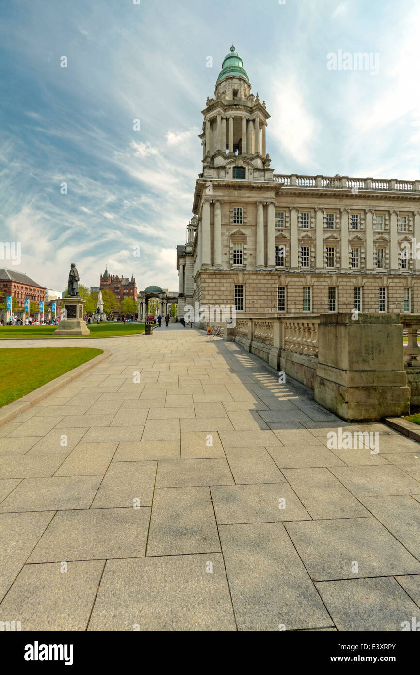 Belfast City Hall, the civic building of the Belfast City Council, Donegall Square, Belfast ...
