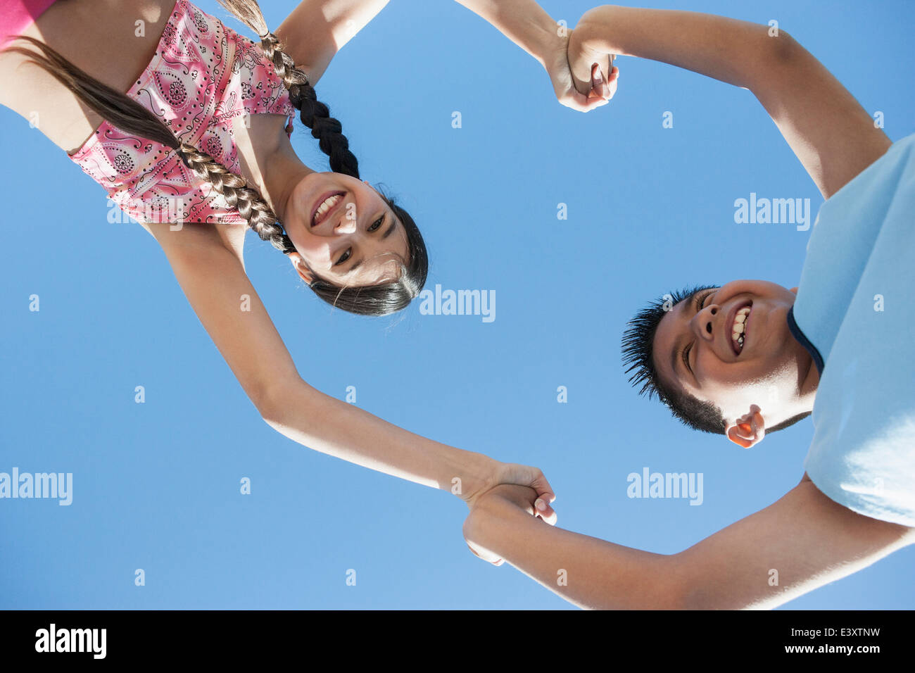 Hispanic children playing outdoors Stock Photo - Alamy