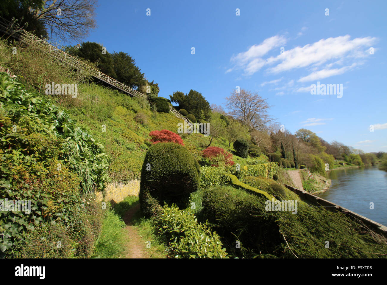 The Weir Garden Stock Photo - Alamy