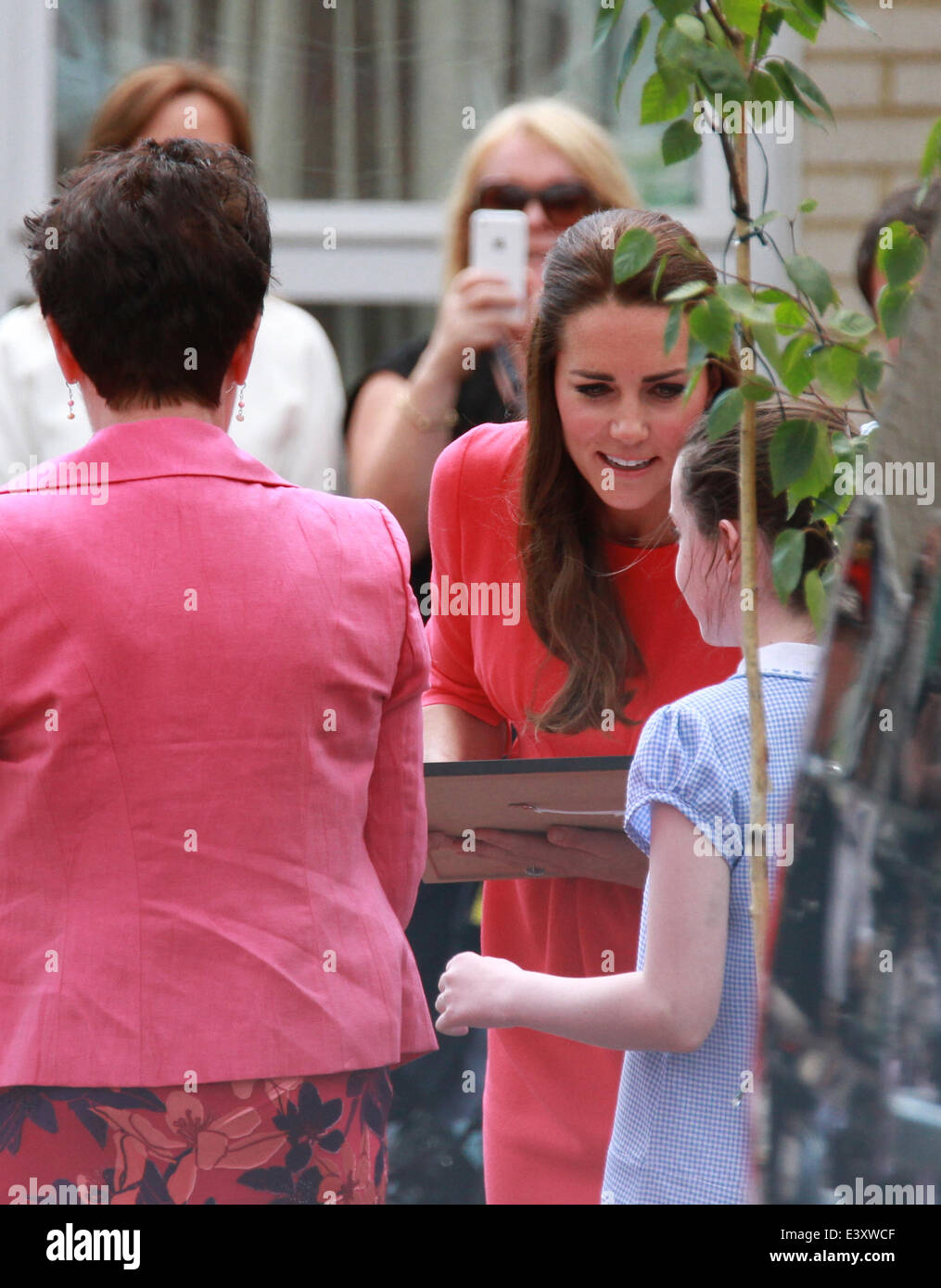 London, UK. 1st July 2014. Catherine, Duchess of Cambridge seen at the ...