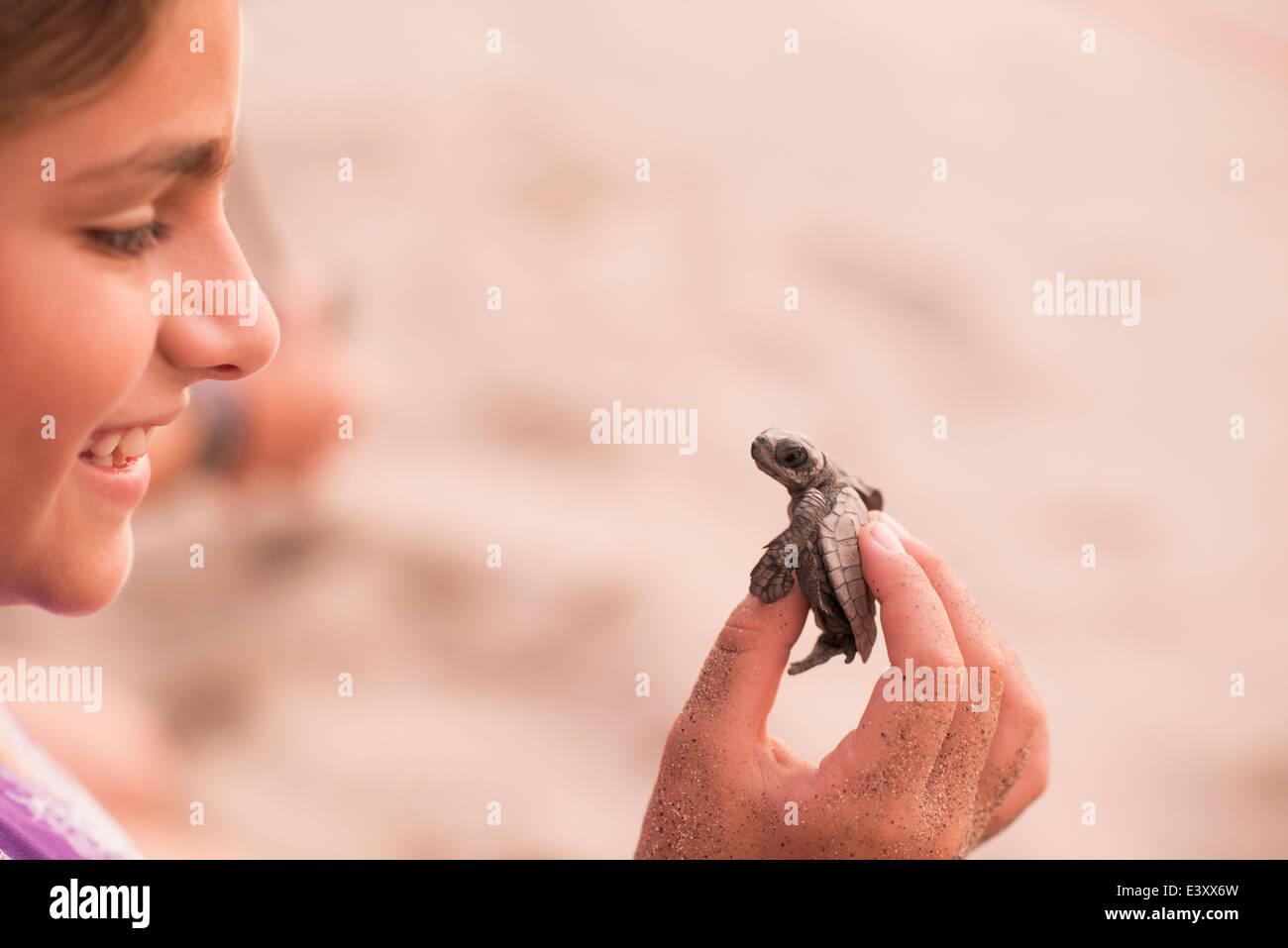 Baby girl examining hi-res stock photography and images - Alamy