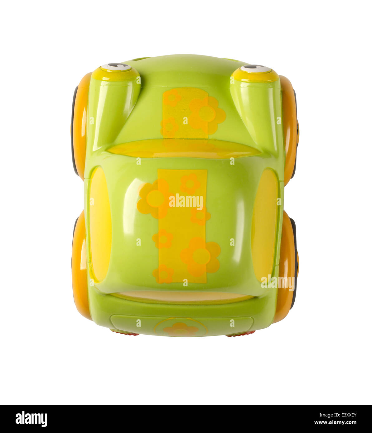 Toy car top view white background Cut Out Stock Images & Pictures - Alamy