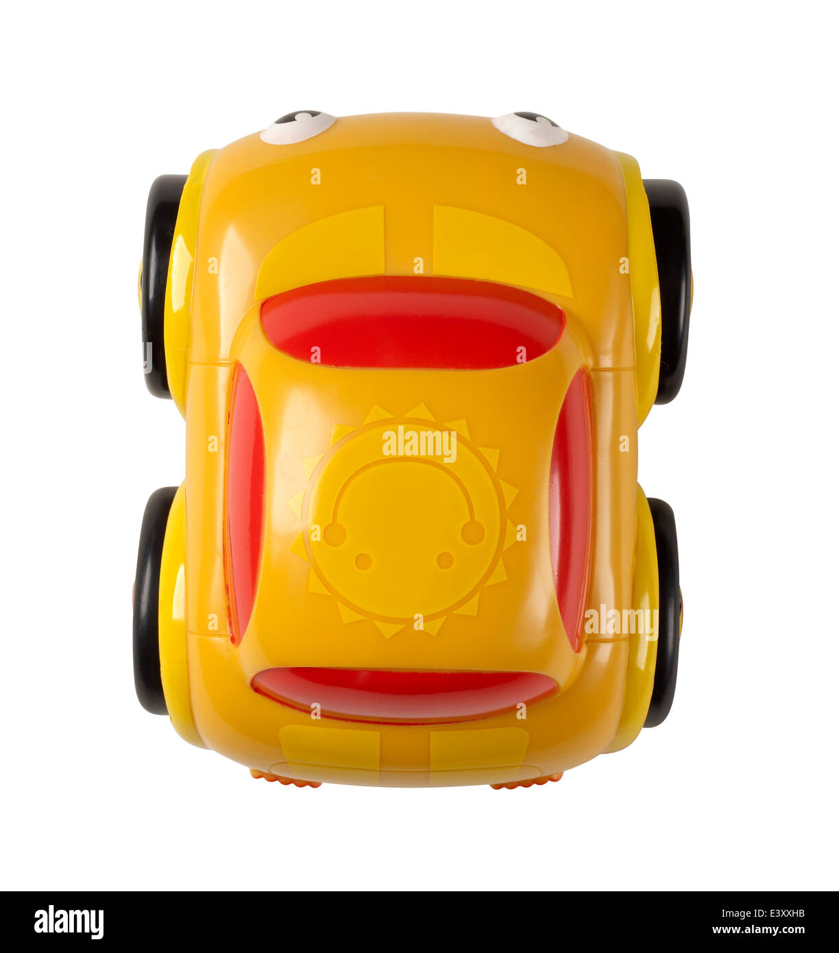 Toy car top view white background Cut Out Stock Images & Pictures - Alamy