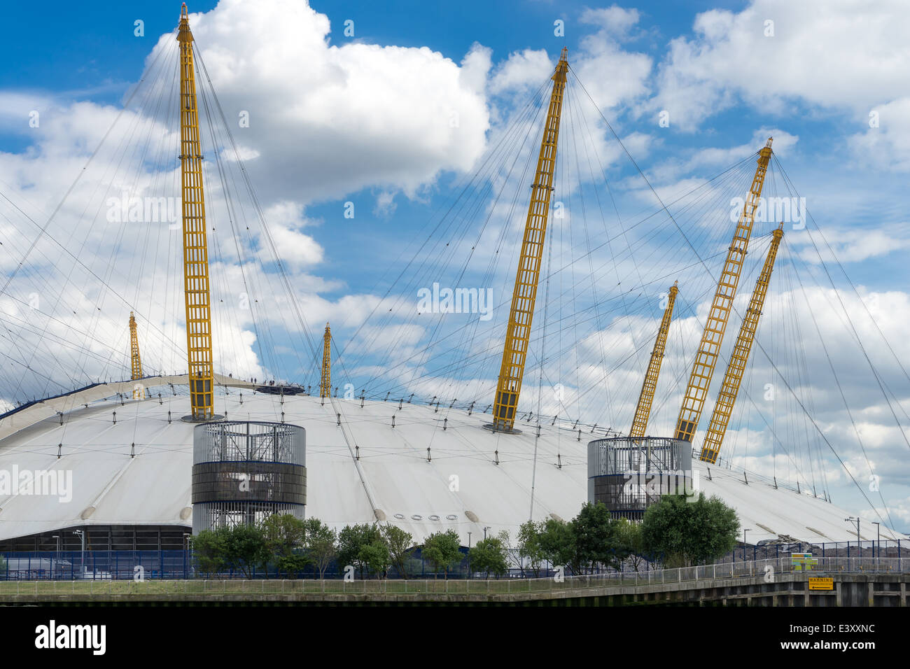 View of the O2 building from the River Thames Stock Photo - Alamy