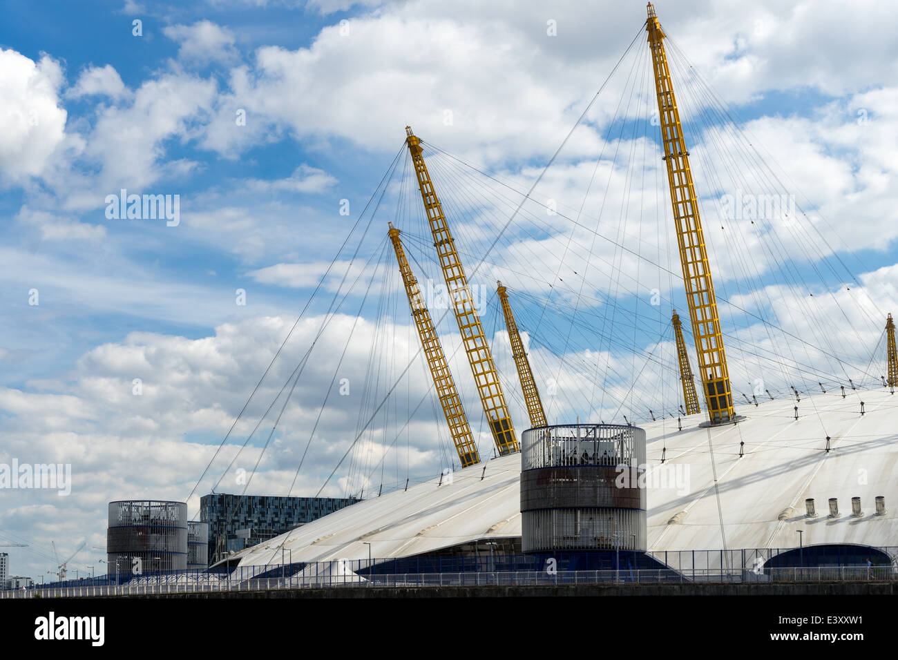 View of the O2 building from the River Thames Stock Photo - Alamy