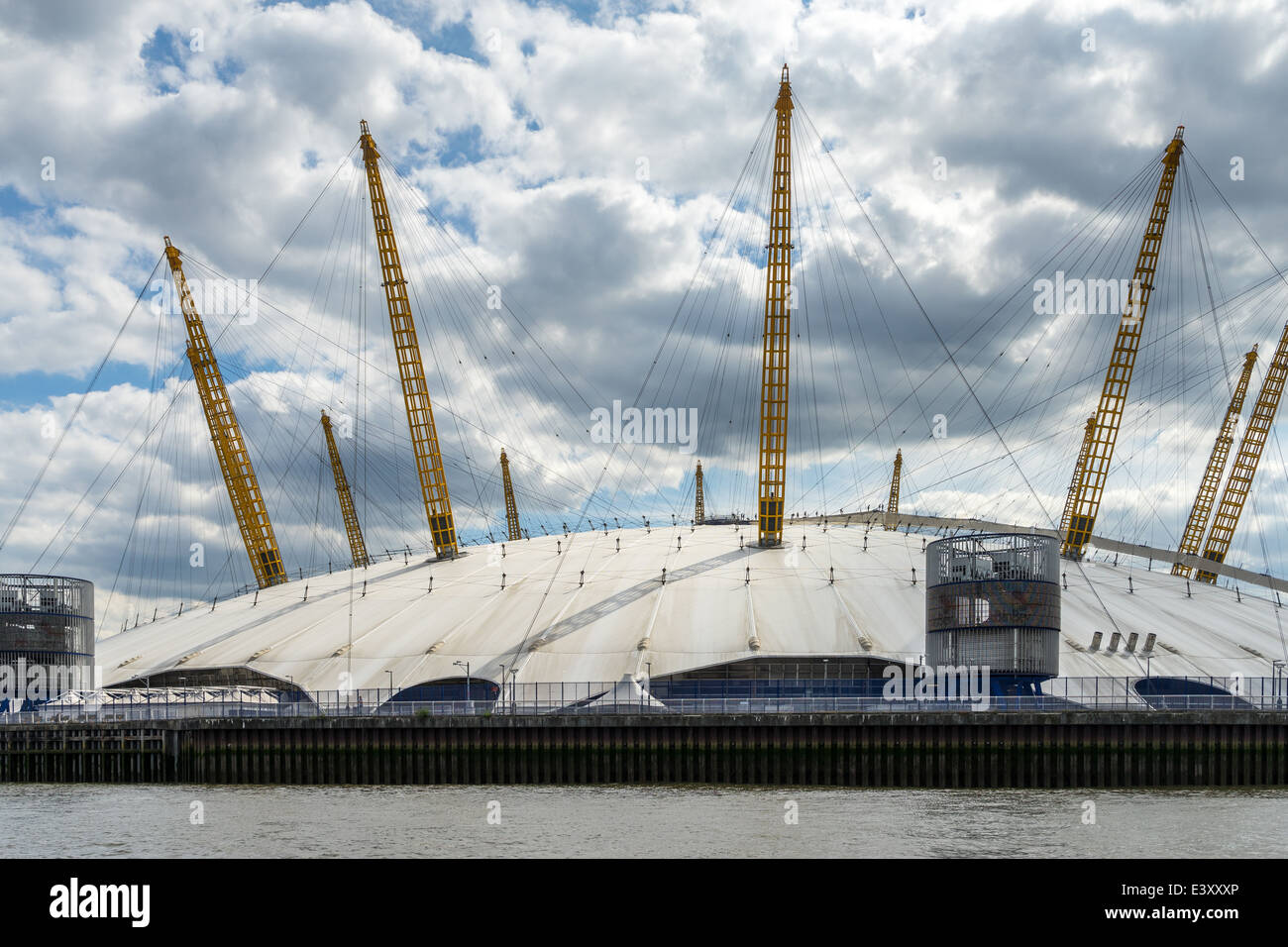 View of the O2 building from the River Thames Stock Photo - Alamy