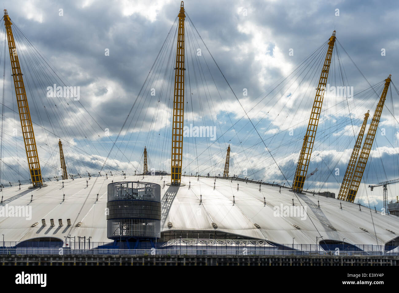 View of the O2 building from the River Thames Stock Photo - Alamy
