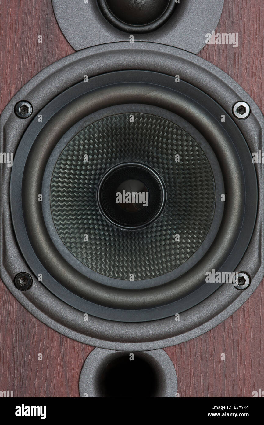 Subwoofer element close-up Stock Photo - Alamy