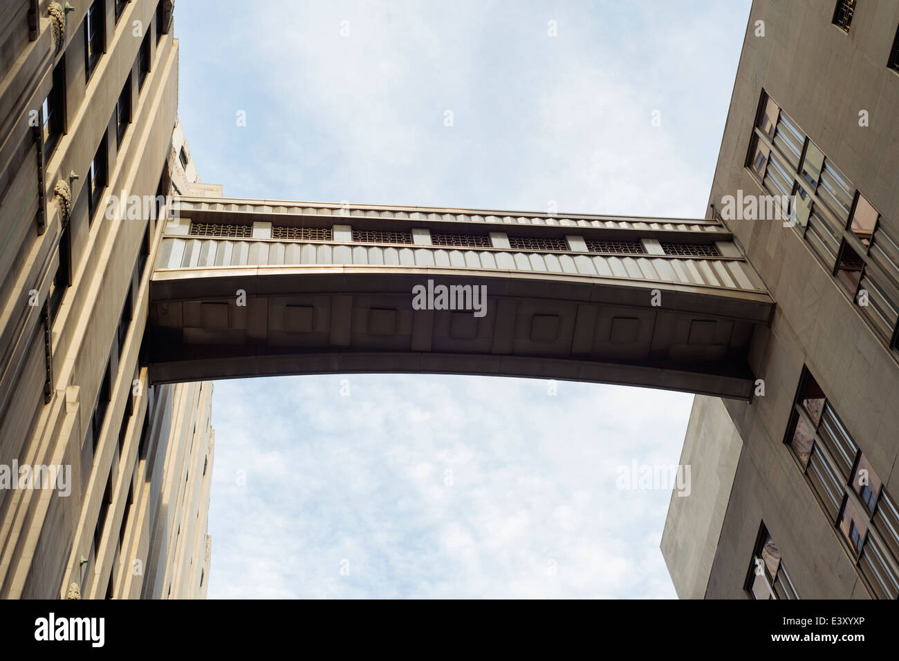 The art deco skybridge connecting both the Metropolitan North and South ...