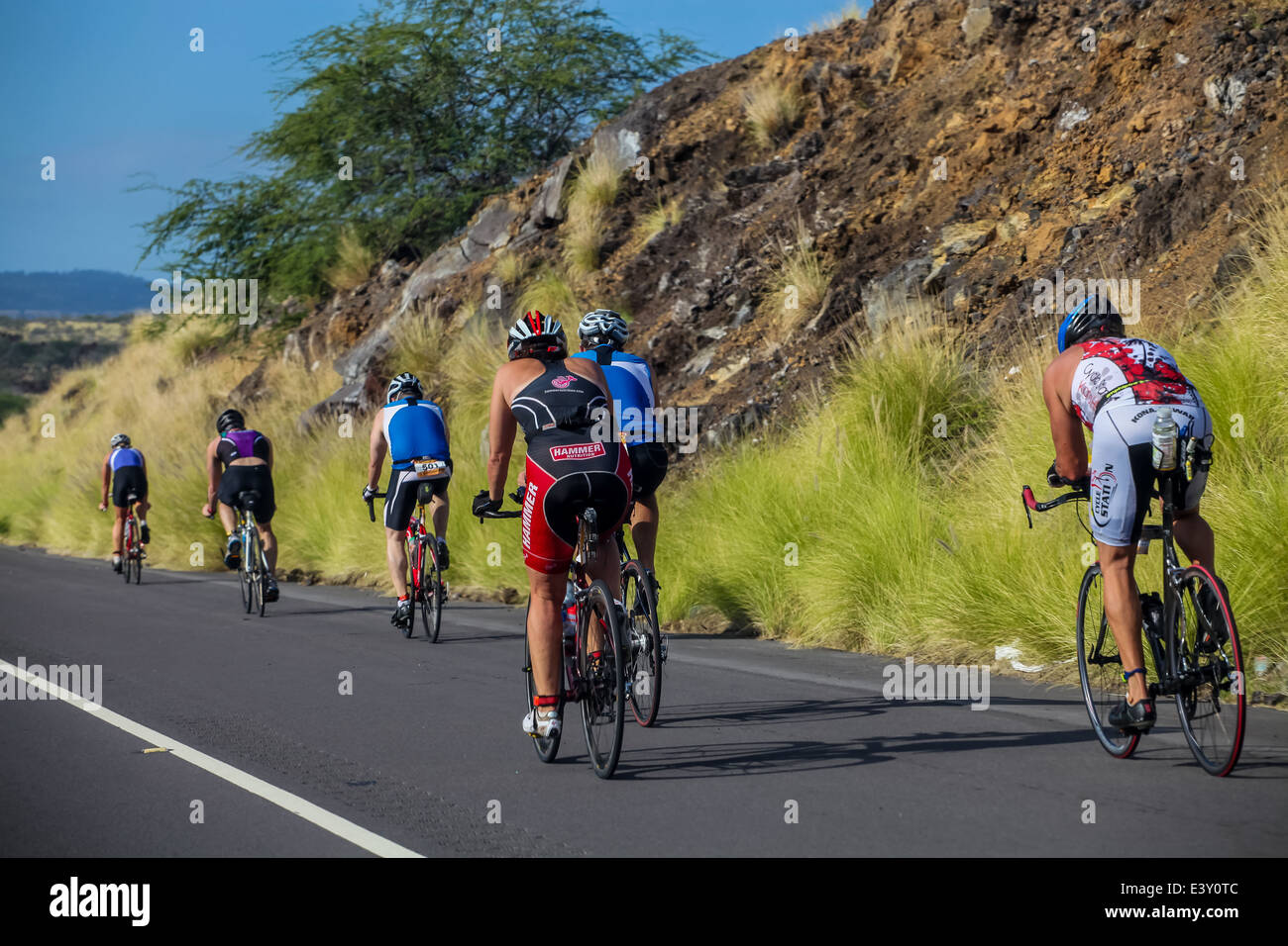 Lavaman Triathlon in Waikoloa Stock Photo - Alamy