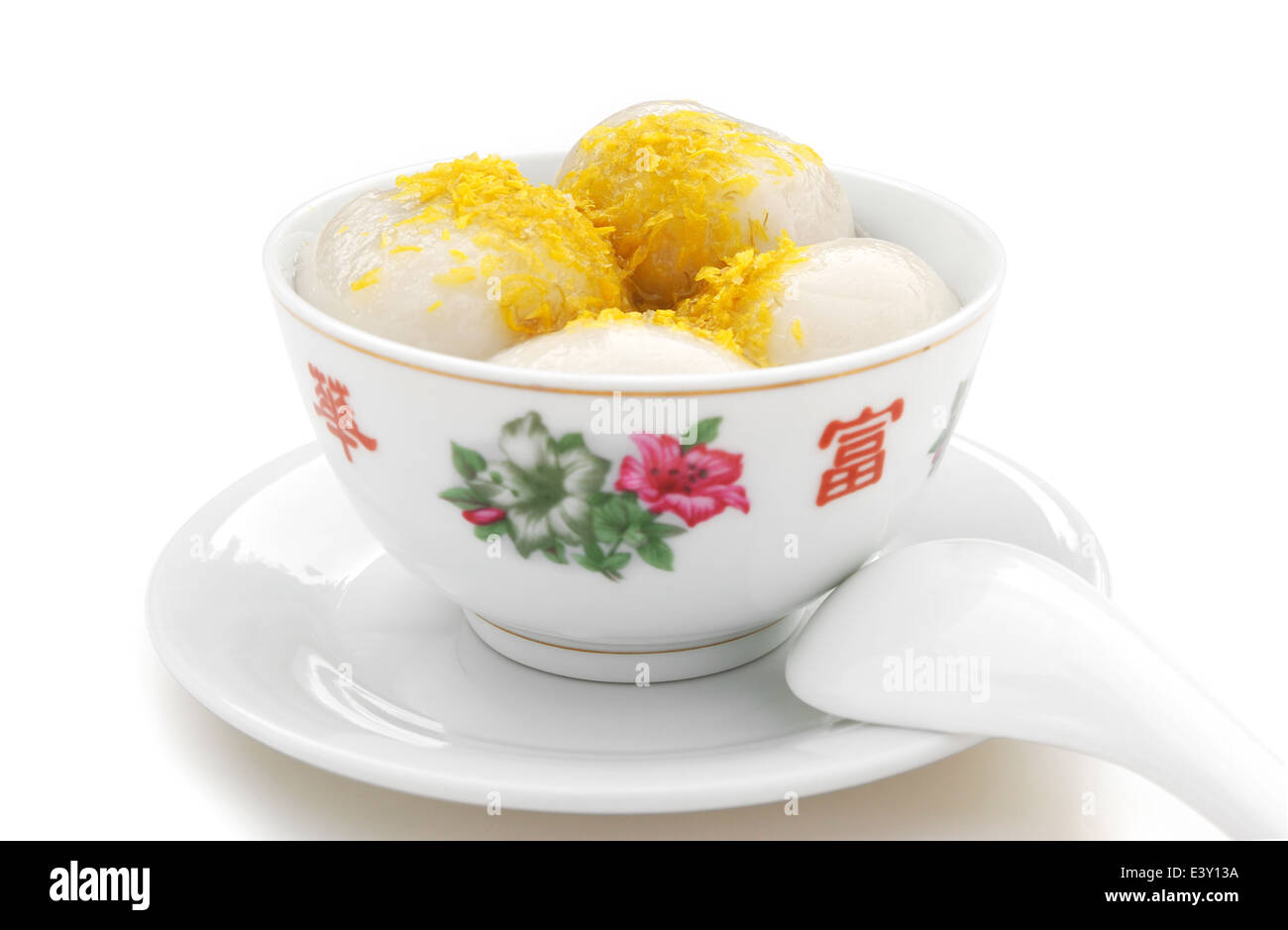 Chinese glutinous rice balls chrysanthemum petal with clipping path,no ...