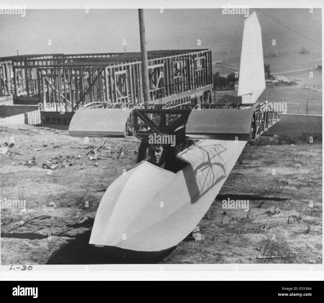 This photograph captures Charles Lindbergh during an aviation event in ...