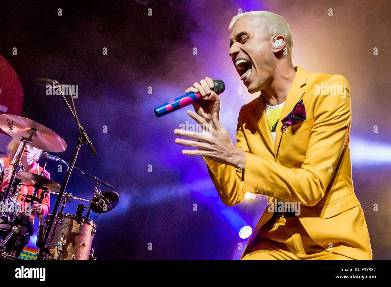 June 29, 2014 - Detroit, Michigan, U.S - TYLER GLENN of 'Neon Trees ...