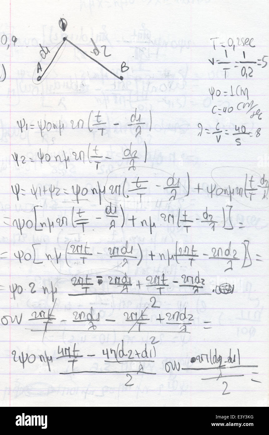 Math symbols graph paper High Resolution Stock Photography and Images ...
