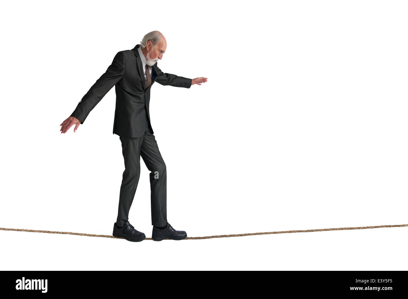 Walking a tightrope hi-res stock photography and images - Alamy