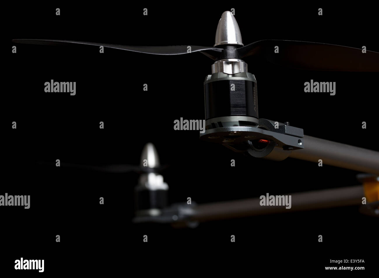 Quadcopter motors and propellors Stock Photo - Alamy