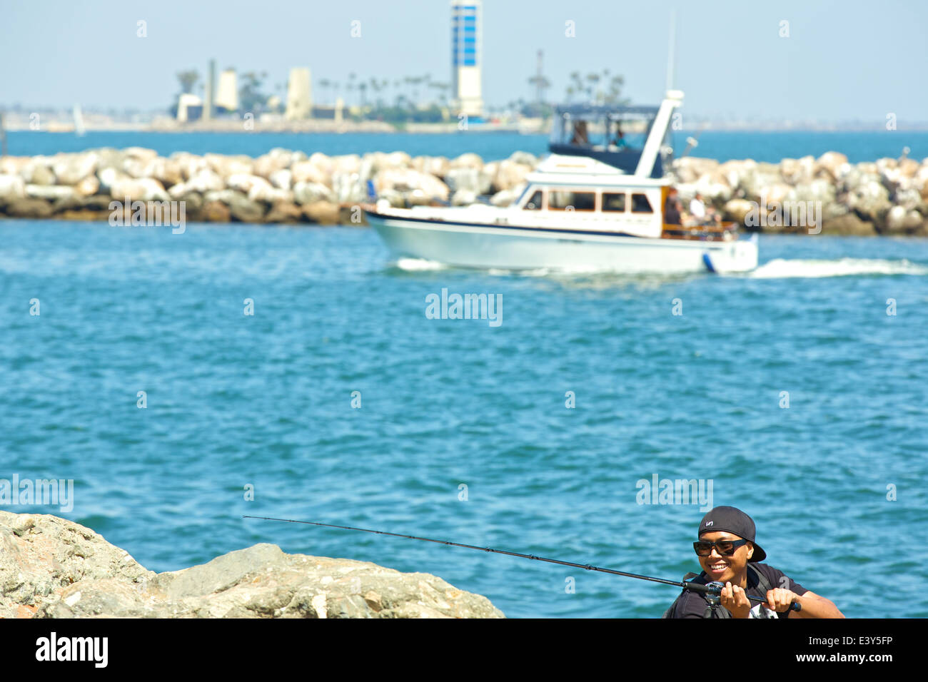 Casting a Line Stock Photo - Alamy