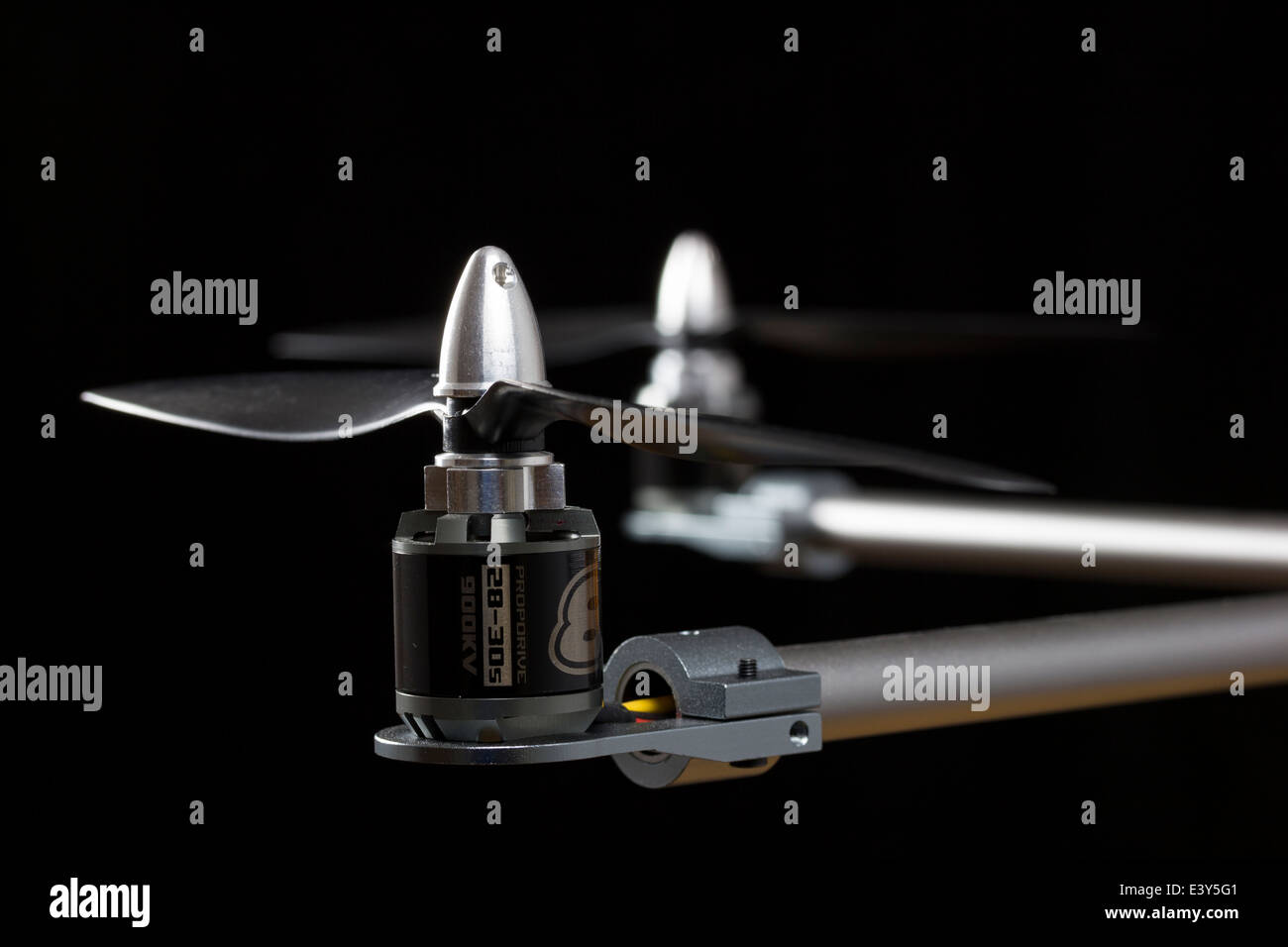 Quadcopter motors and propellors Stock Photo - Alamy