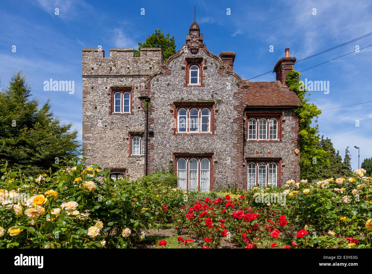 Tower House And Westgate Gardens, Canterbury, Kent, Uk Stock Photo - Alamy