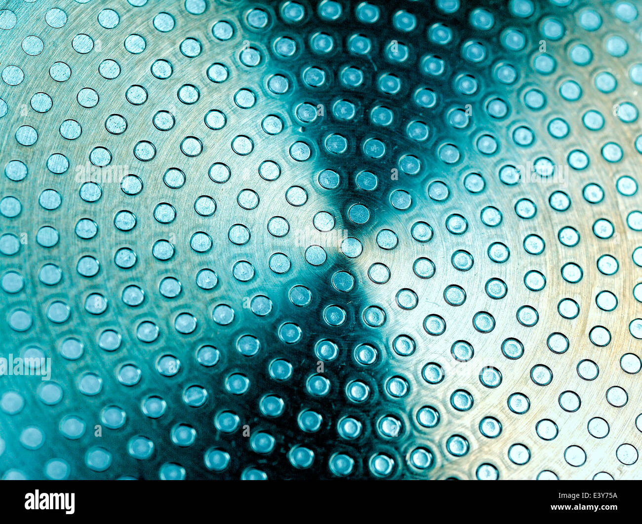 Blue perforated metal texture hi-res stock photography and images - Alamy