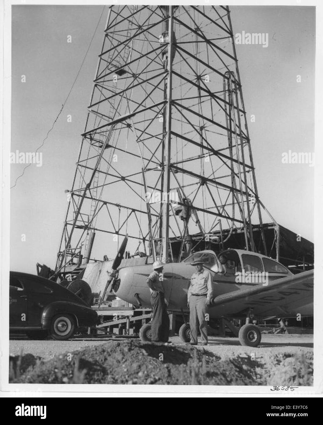 A photograph of a Ryan aircraft from 1936, associated with Charles ...