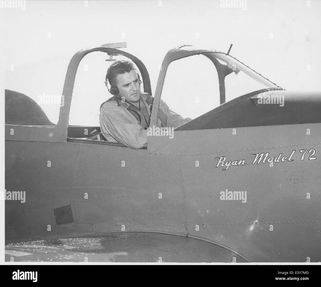 A 1953 photograph of a Ryan aircraft, associated with Charles Lindbergh ...