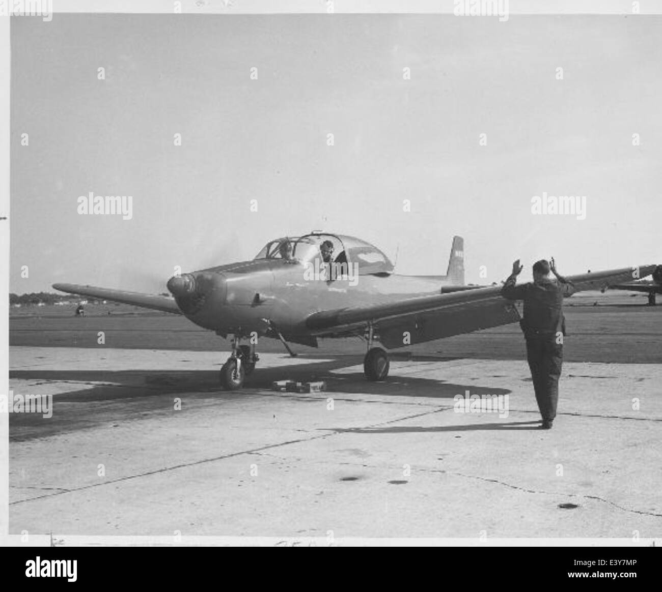 A photograph of a Ryan aircraft from 1953, part of the Lindbergh ...