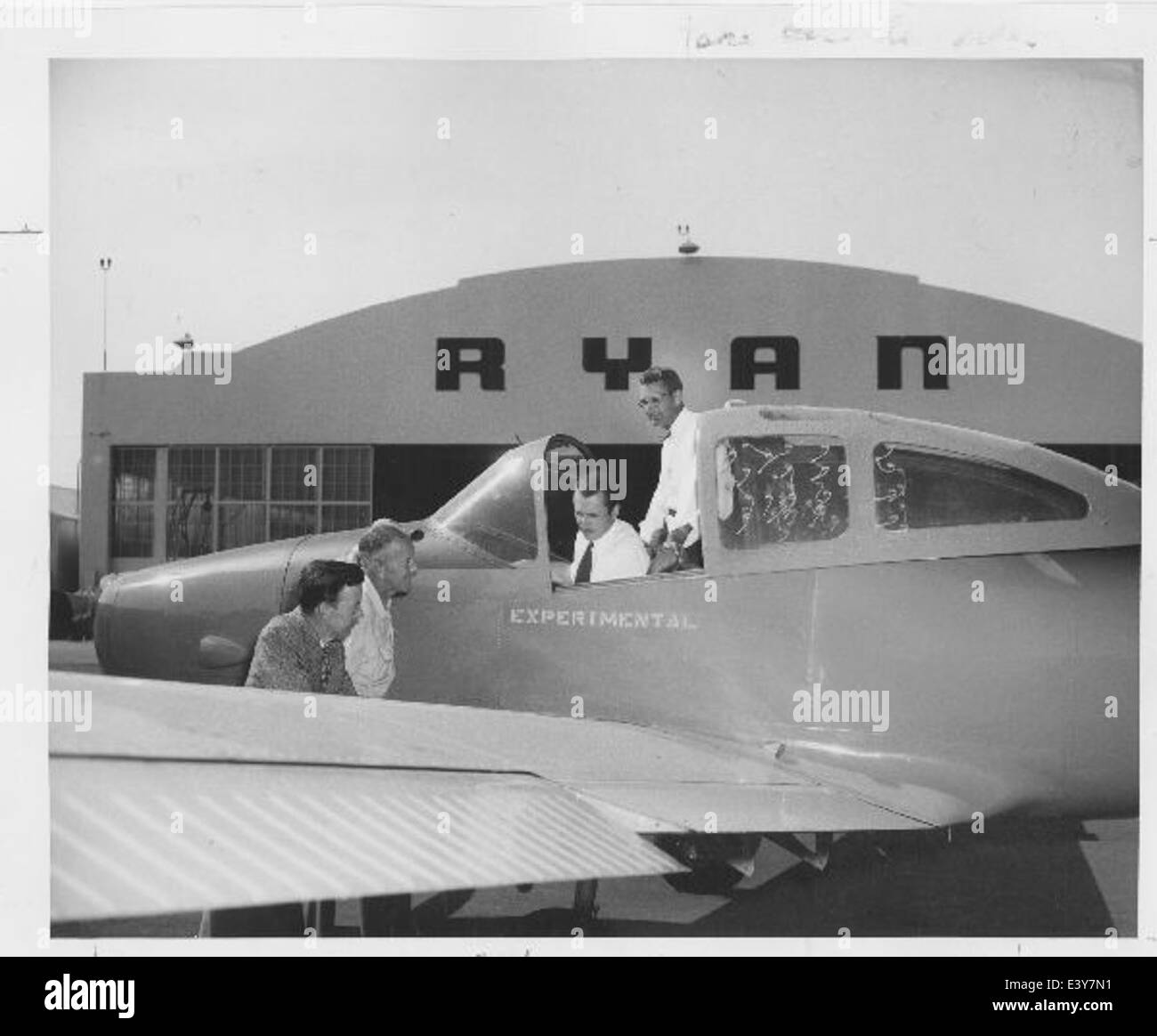 A photograph of the Ryan aircraft model 01811, part of the Lindbergh ...