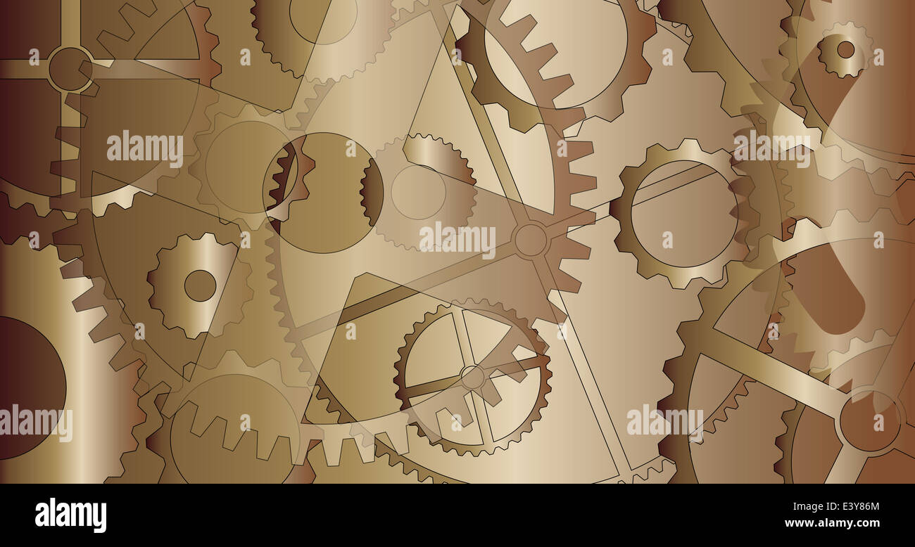 A metal gear faded background Stock Photo - Alamy