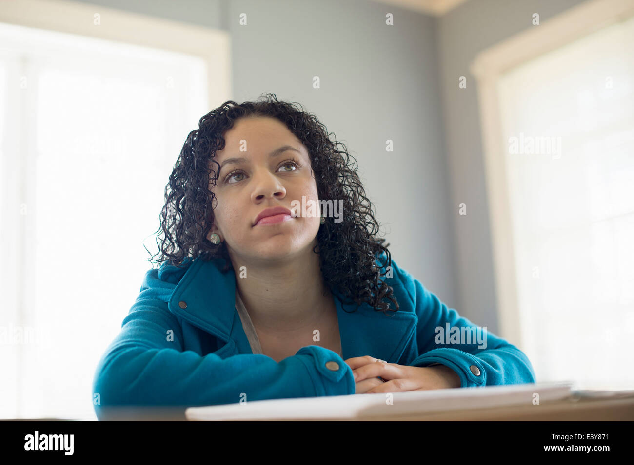 Student listening while studying hi-res stock photography and images ...
