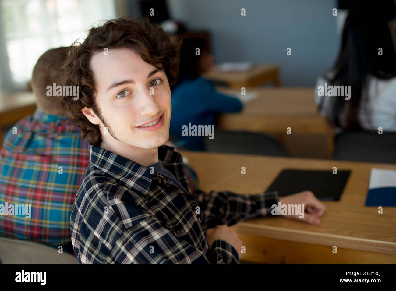 Student alone classroom hi-res stock photography and images - Alamy