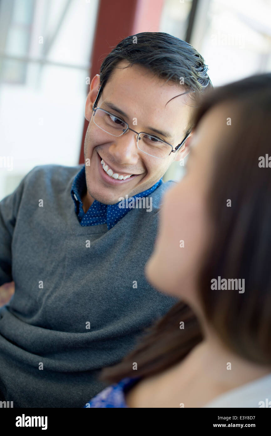 Man wearing glasses hi-res stock photography and images - Alamy
